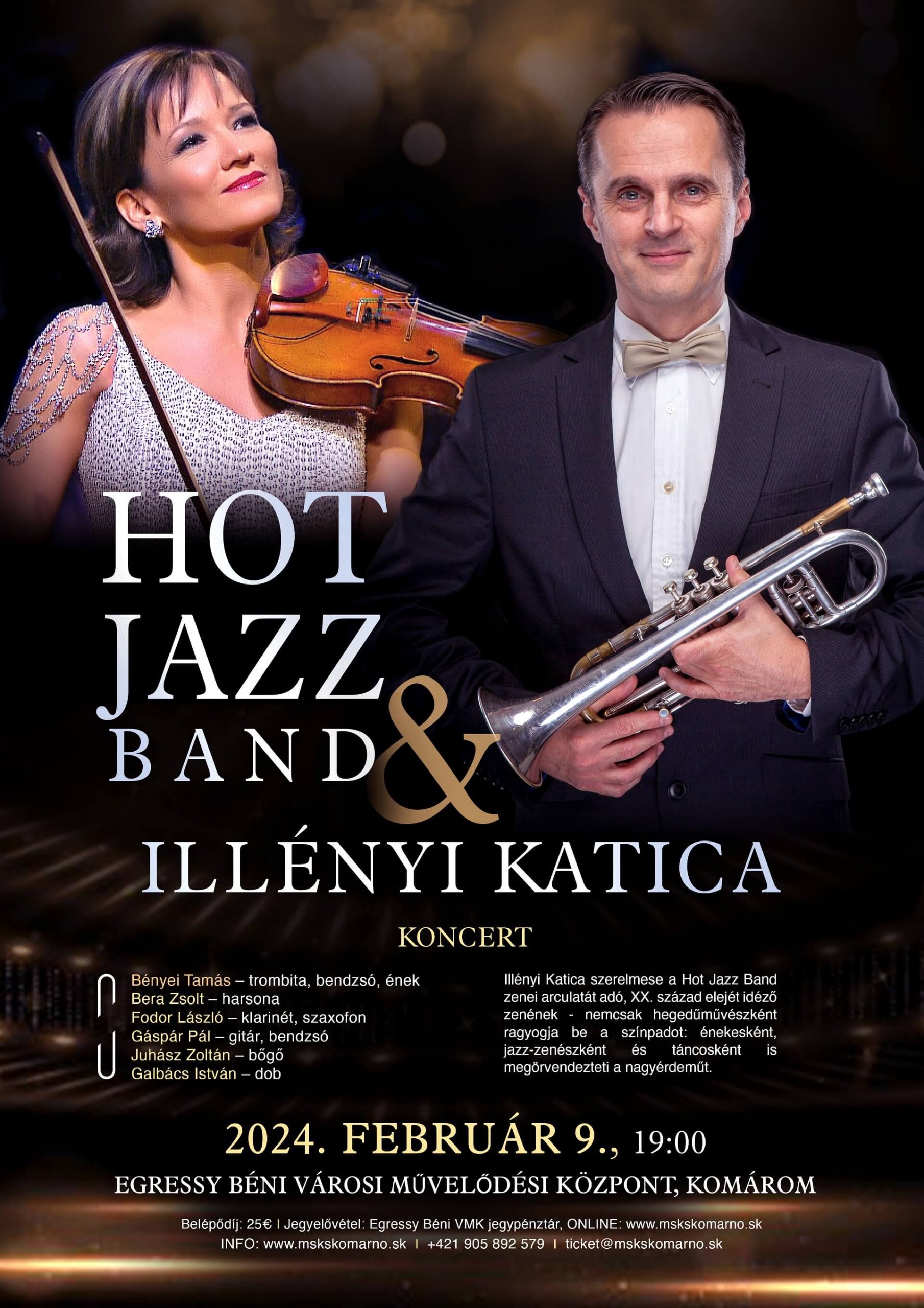 Hot Jazz Band & Illényi Katica /// koncert – Komarno