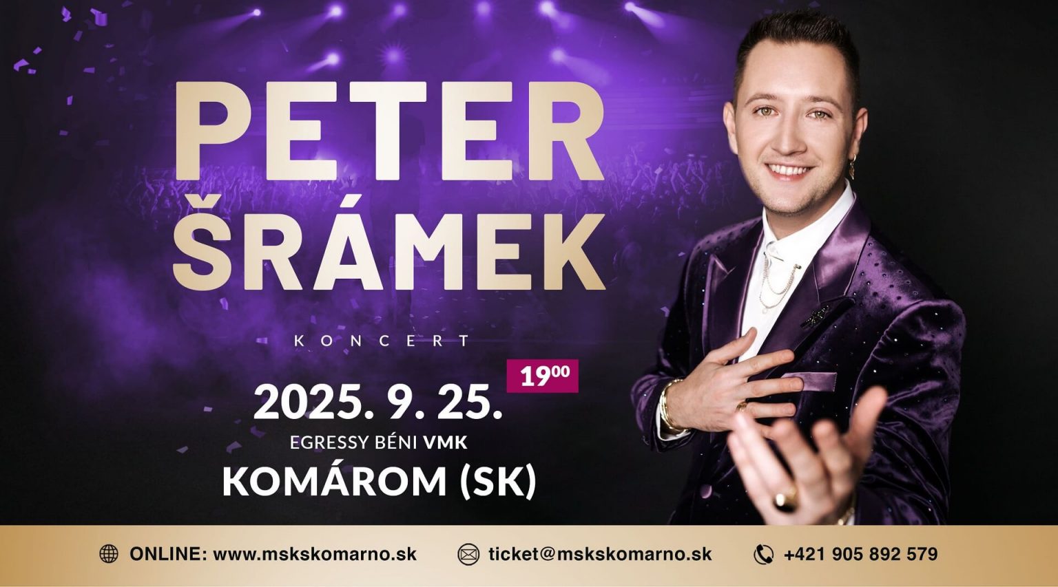 PETER ŠRÁMEK /// koncert – Komarno